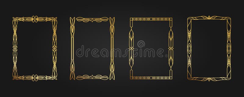 Certificate Template Golden Frame Border Stock Illustrations – 15,931 Certificate Template ...