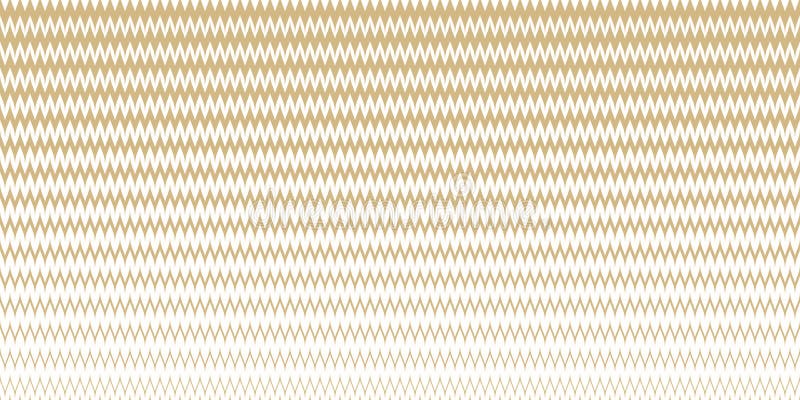 Golden Vector Seamless Pattern with Halftone Zigzag Stripes. Abstract ...