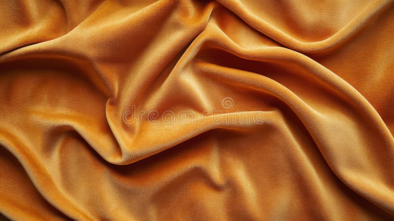Golden Velvet Fabric Draped Softly Luxurious Texture Stock Illustration ...