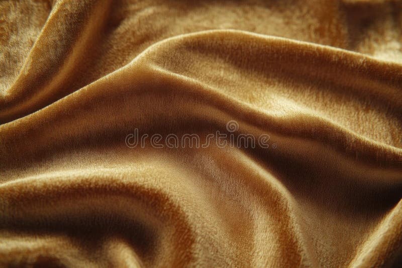 Golden Velvet Fabric Texture - Luxurious Smoothness Stock Illustration ...
