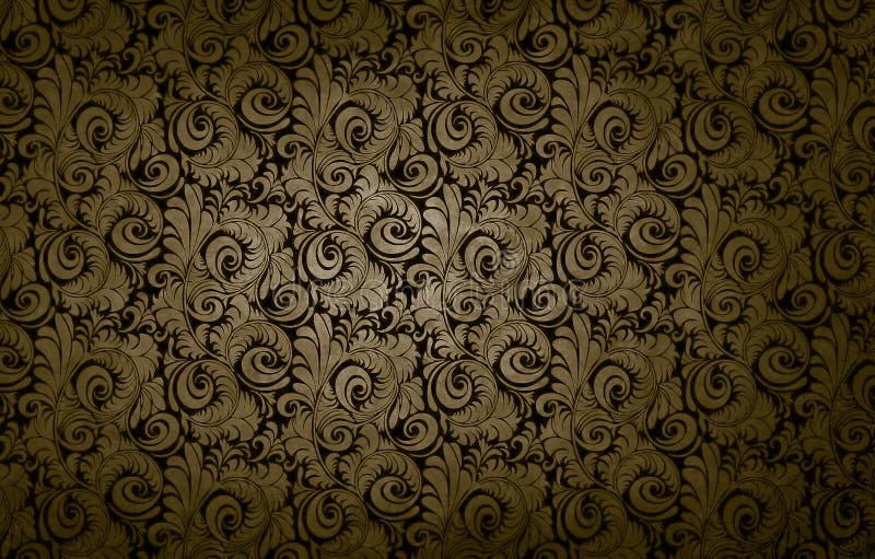Golden Victorian Paper Background Stock Illustration - Illustration of ...