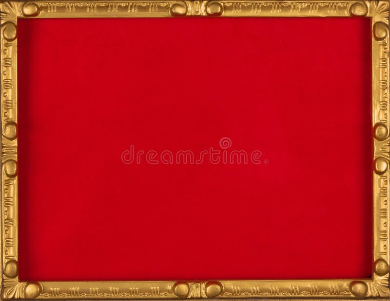 Old, Victorian, Gilded, Decorative Frame on a Green Wall, Baroque Stock ...