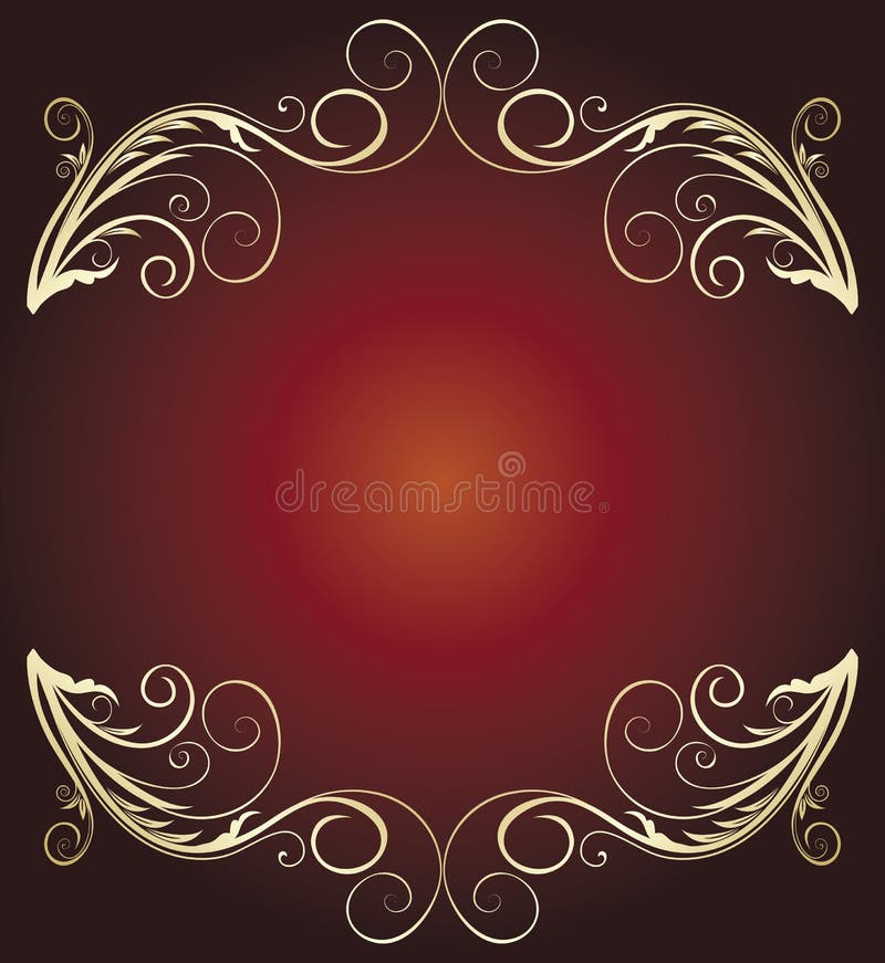 Golden Victorian Vintage Banner Stock Vector - Illustration of gold ...