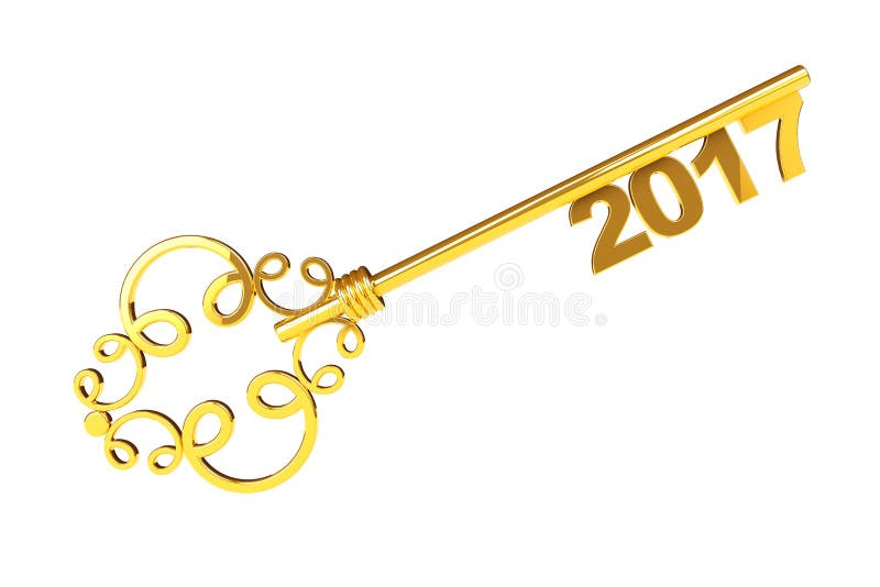 Golden Key Year Tag White Stock Illustrations – 23 Golden Key Year Tag ...