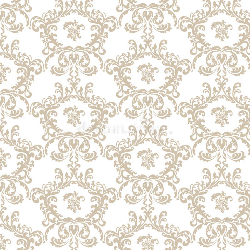 Golden Vintage Royal Classic Ornament Pattern Stock Vector ...