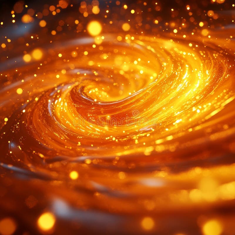 Golden Vortex stock illustration. Illustration of swirling - 335539188