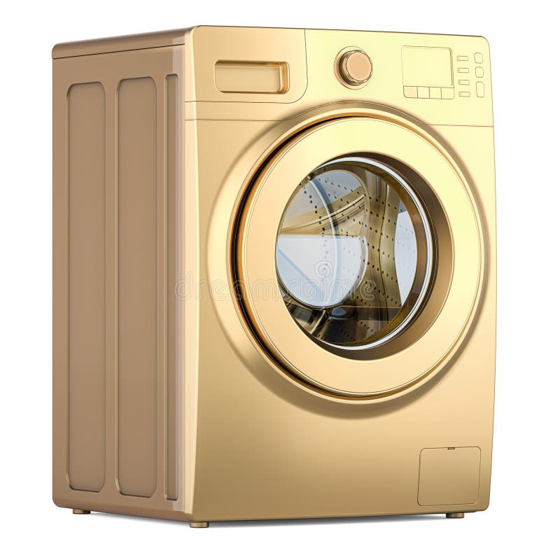 Golden Washing Machine Stock Illustrations – 392 Golden Washing Machine ...