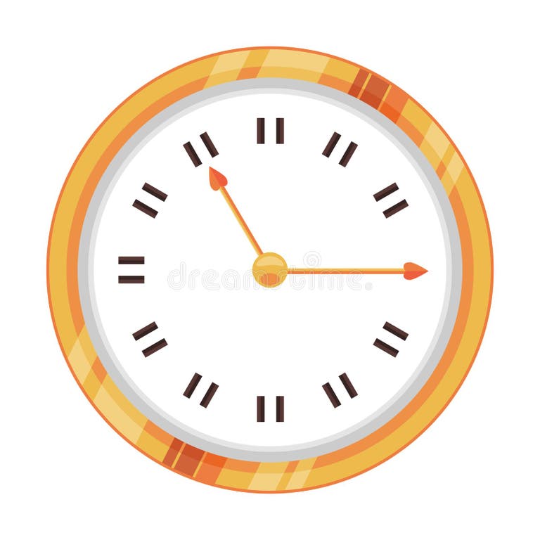 Golden watch icon stock illustration. Illustration of concept - 290203683
