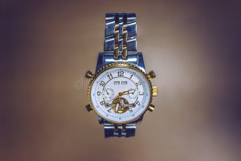Golden Watch stock image. Image of reflection, personal - 66662141