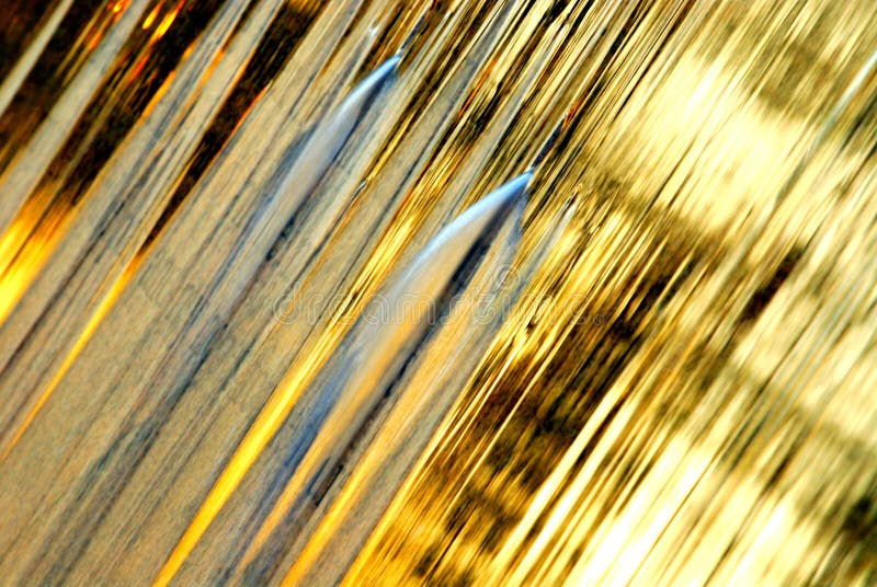 Golden Water Flow Background Stock Image - Image of texture, pouring ...