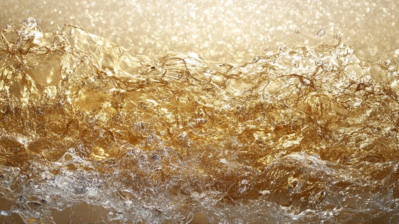 Golden Water Splash Texture Background Stock Illustration ...