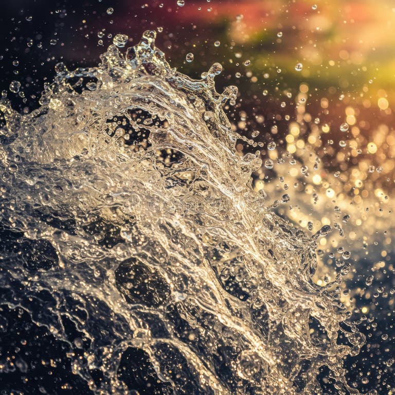 Golden Water Splash Texture Background Stock Illustration ...