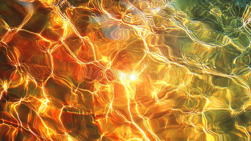 Golden Water Surface Sunlight Reflections Abstract Texture Stock ...