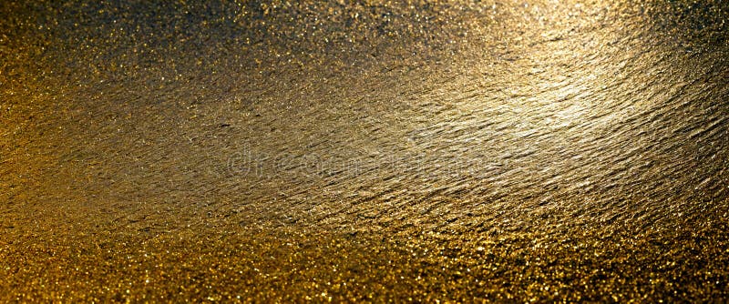 Golden Water Texture, Sunlight Reflection, Rippled Surface, Abstract ...