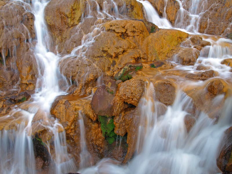 Golden WaterFall stock photo. Image of green, travel - 11913406