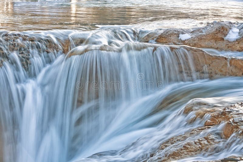 Golden Waterfalls stock image. Image of falls, fall, outdoor - 32728913