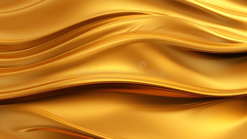 Golden Waves, the Scene Resembles a Pattern of Cloth by Generative AI ...