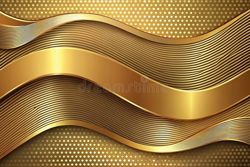Golden Waves, Textured Background, Abstract Design, Website Banner ...