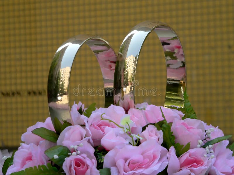 Golden wedding rings stock image. Image of bridal, celebrations - 1746357