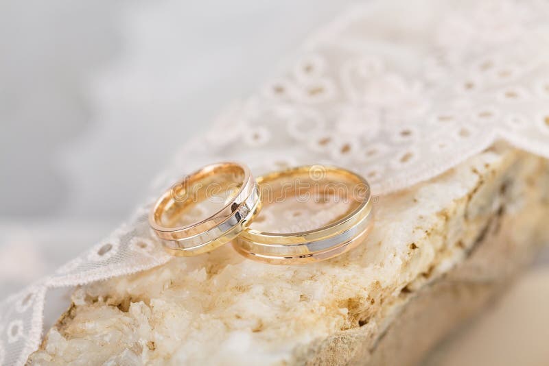Golden wedding rings stock image. Image of jewelry, closeup - 73346789
