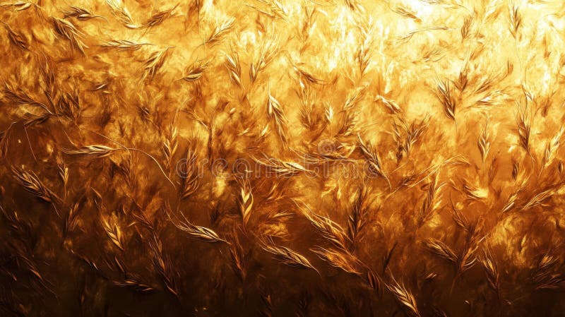 Golden Wheat Field Abstract with a Rough Texture Stock Illustration ...