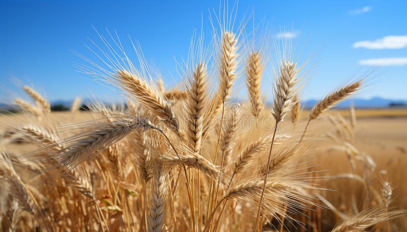 Golden Wheat Fields in Summer, Ripe for a Bountiful Harvest Generated ...