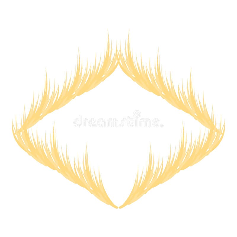 Golden Wheat Frame Forming a Rhombus Shape with Copy Space Stock Image ...