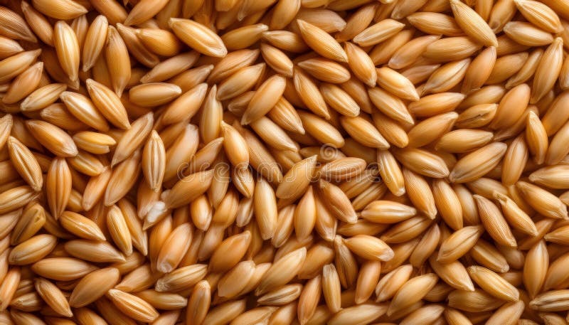 Golden Wheat Grains Forming a Densely Packed Natural Organic Texture ...