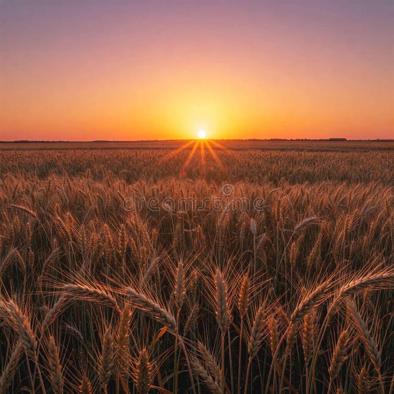 Golden Wheat at Sunrise Simple, Descriptive, and Accurate AI-GENERATED ...