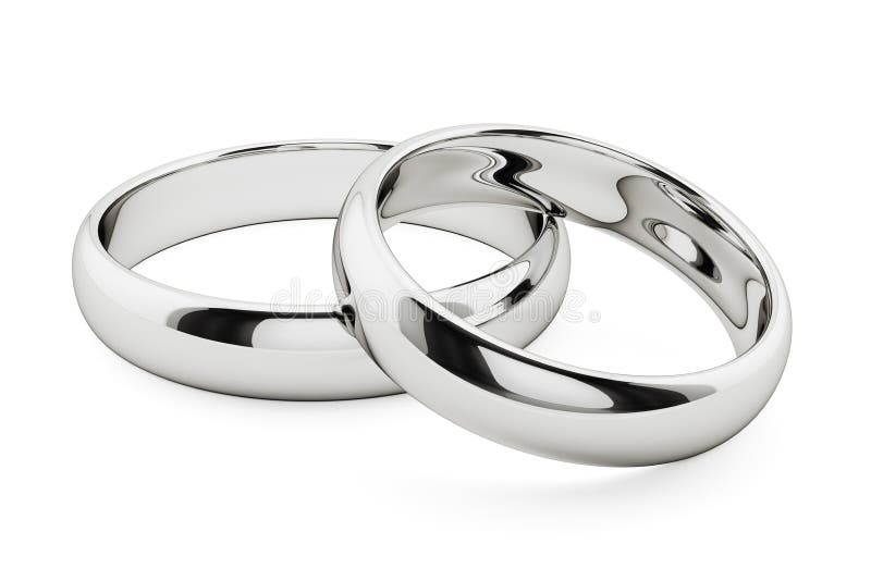 Golden White Rings Isolated Stock Illustration - Illustration of ...