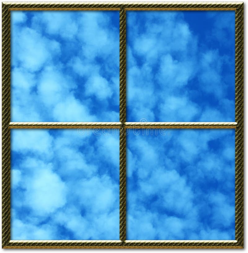 Golden window frame stock illustration. Illustration of view - 467289
