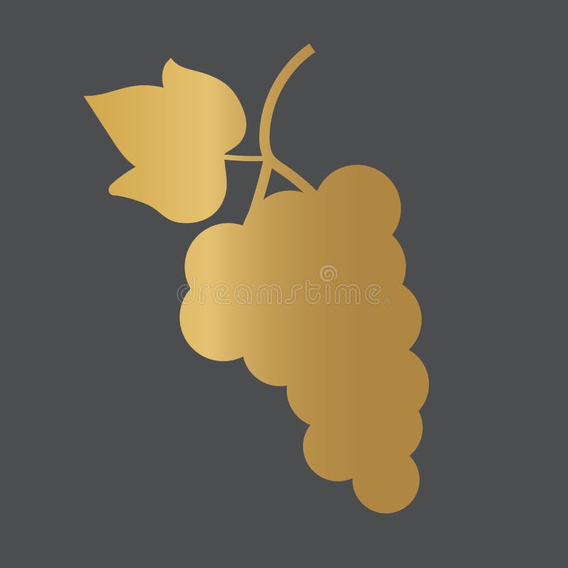Grapes icon logo stock vector. Illustration of design - 87754514