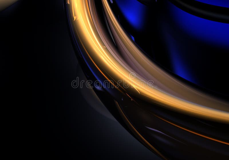 Golden Wire in the Darkness 01 Stock Illustration - Illustration of ...