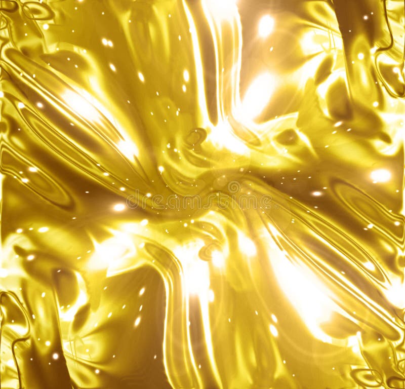 Golden Wrapping Paper Or Satin Texture Stock Illustration - Image: 10297528