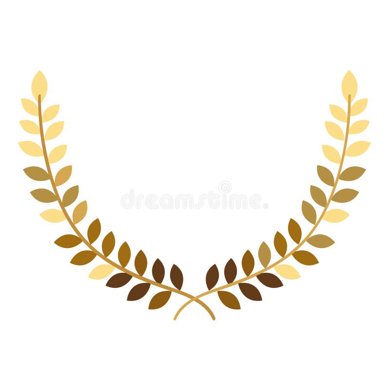 Golden wreath crown stock vector. Illustration of wreath - 284030301