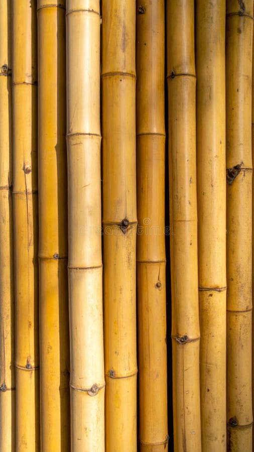 Golden Yellow Bamboo Poles Vertical Texture Background Stock Illustration - Illustration of ...
