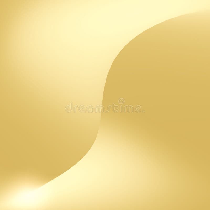Golden Yellow Gradient Wave Abstract Background Stock Illustration ...