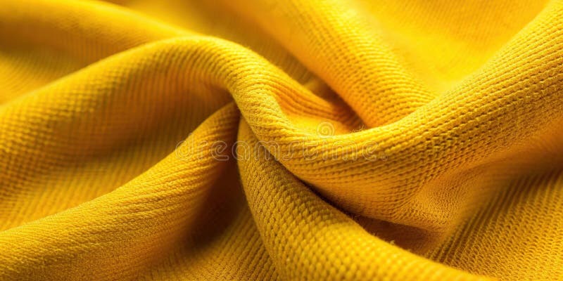 Golden Yellow Knit Fabric Texture Soft, Draped, Textured Background ...
