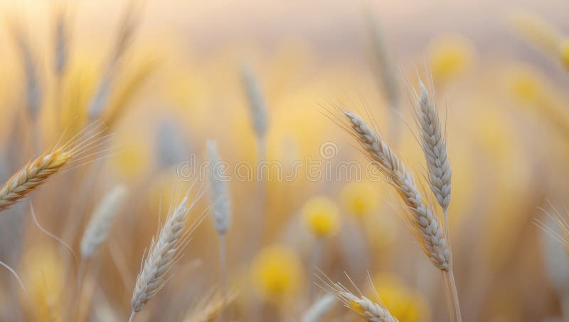 Golden and Yellow Natural Textures Forming a Soft Gradient of Wheat and ...