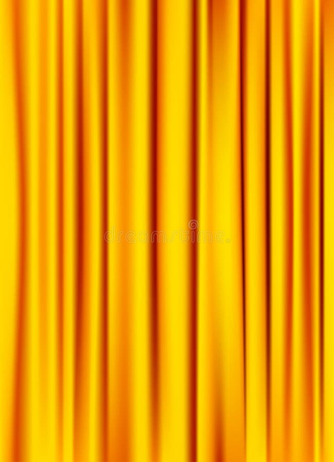 Golden Yellow Silky Curtain Background Stock Vector - Illustration of ...