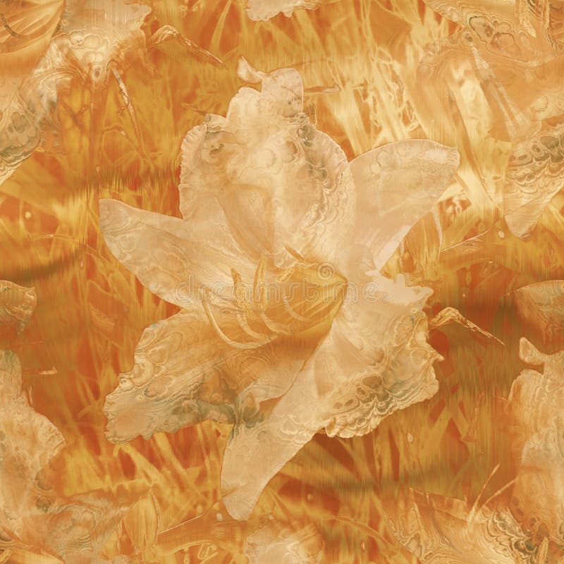 Golden Yellow Smooth Autumnal Soft Fall Pattern Stock Image - Image of ...