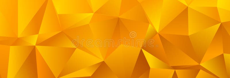 Golden Yellow Trendy Low Poly Backdrop Design Stock Vector ...