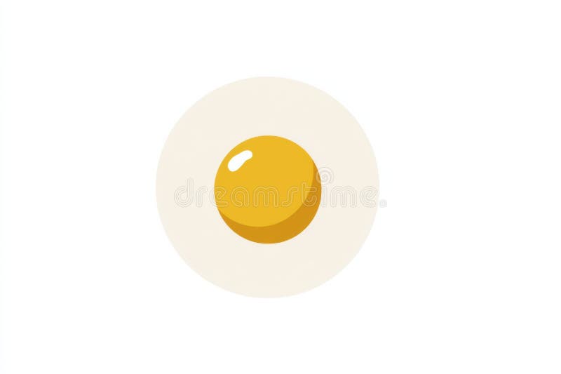 Golden Yolk Icon on Clean Pale Gradient Background Creating a Vibrant ...