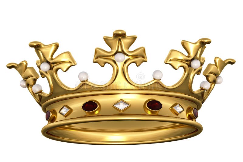 Goldene Krone stock abbildung. Illustration von juwelen - 10093679