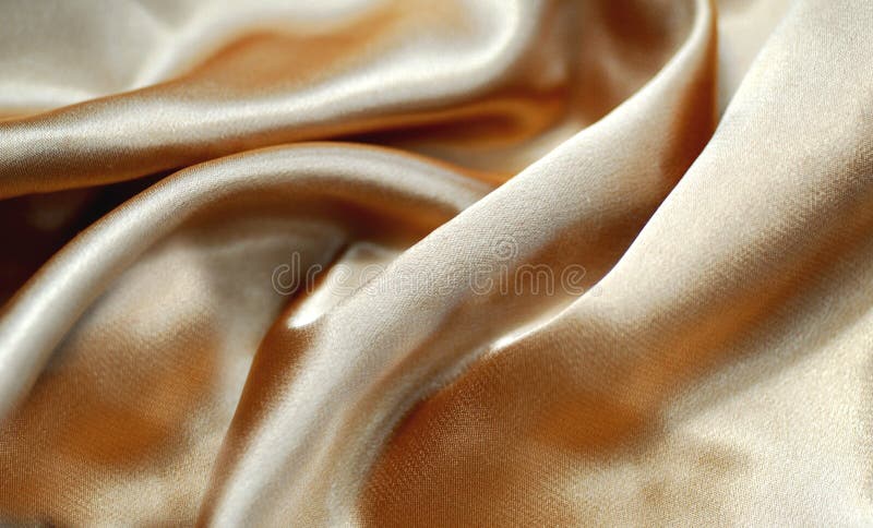 Goldene Seide stockbild. Bild von exklusiv, seide, glatt - 6410701