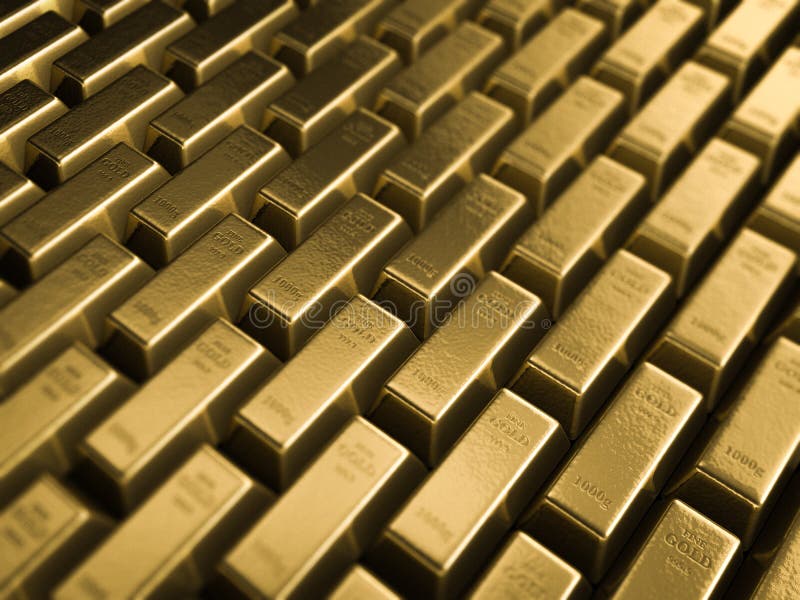 Goldene Stangen stock abbildung. Illustration von finanzierung - 36795174