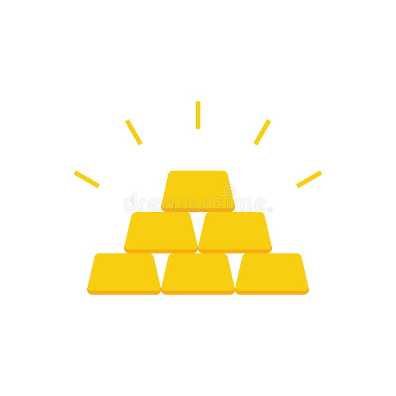 Goldene Stangen stock abbildung. Illustration von abbildung - 31332103