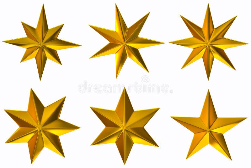 Goldsterne stock abbildung. Illustration von glühen, weihnachten - 16112686