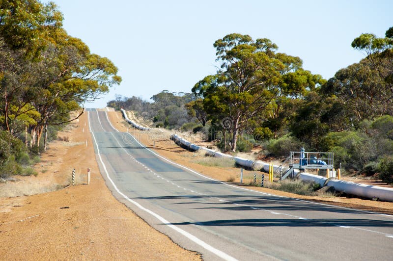 Goldfields Water Pipeline stock image. Image of goldfields - 264801137