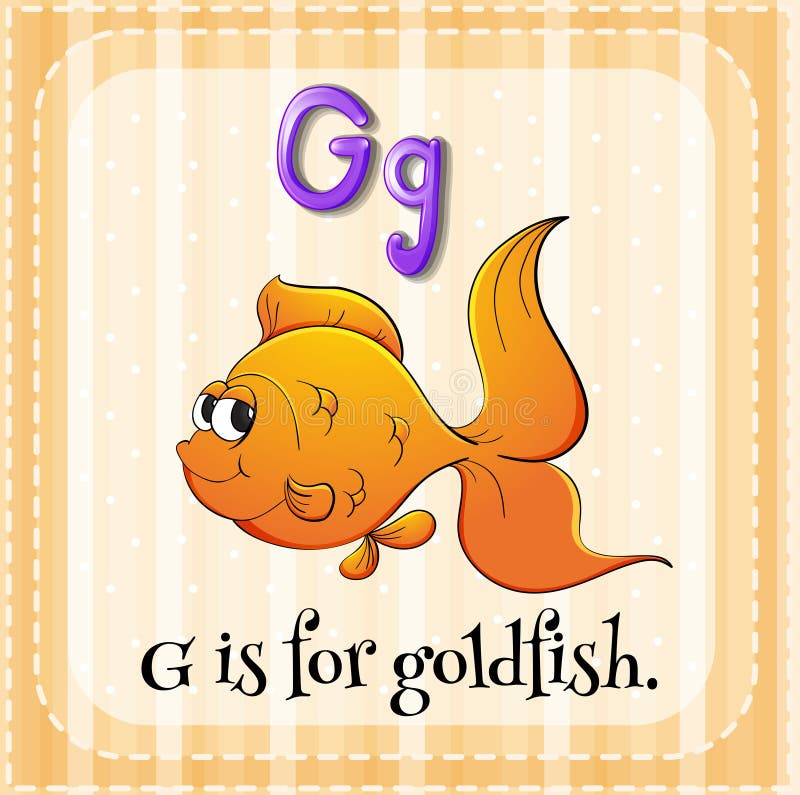Goldfish stock vector. Illustration of kindergarten, phonic - 54331021